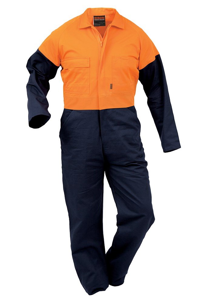 Cotton Domed Overall, Long Sleeve