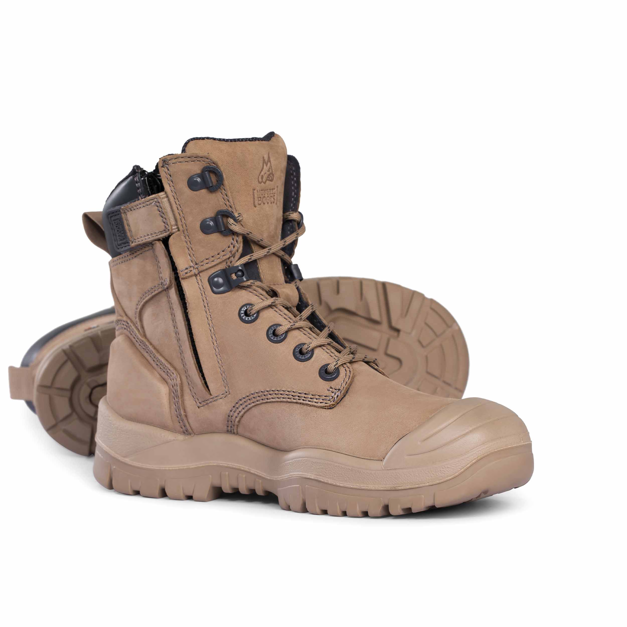 Mongrel Zipsider Boot with Scuff Cap